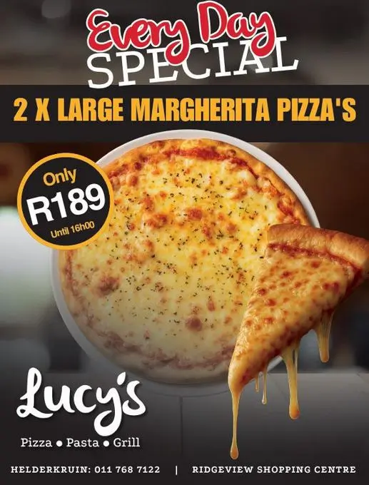 Specials - Lucy's Pizza Pasta Deli